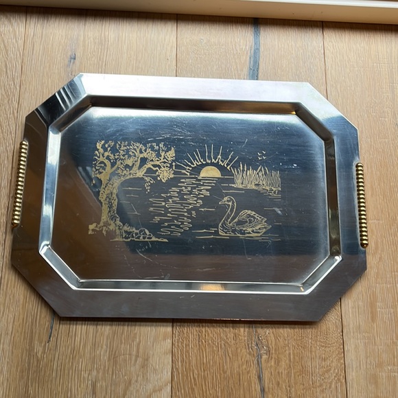 Vintage | Dining | Vintage Inox Tray | Poshmark